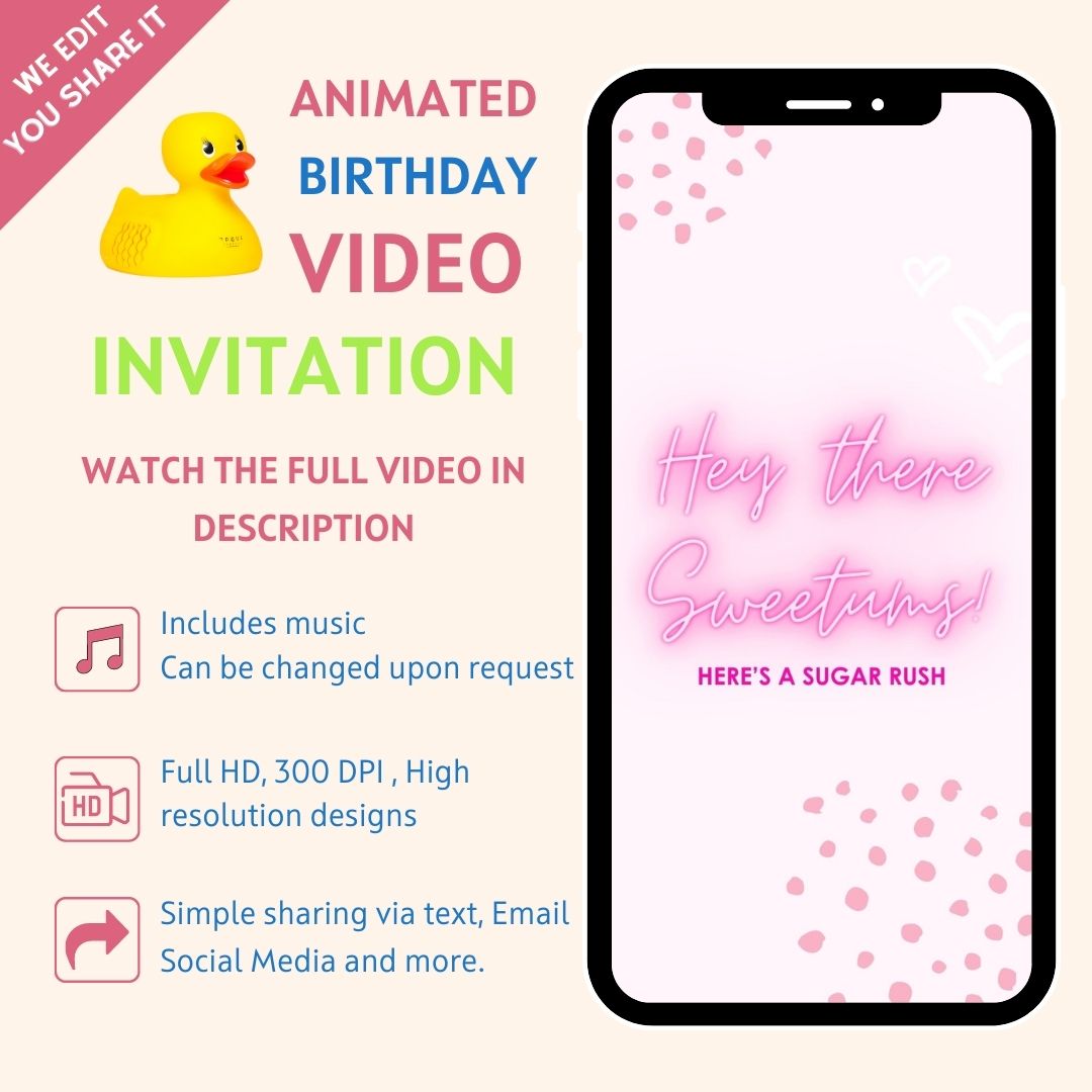 Sugar Factory Invitation | Sweet Theme Birthday Party Invite - urnotinvited